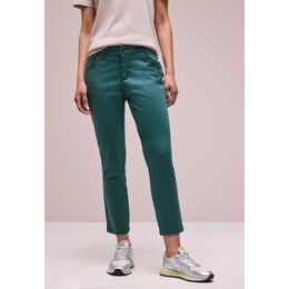 7/8-Hose Street One, Damen, Gr. 32, L&auml;nge 26, mediterra gr&uuml;n, Web, 97% Baumwolle, 3% Elasthan, unifarben, comfort fit 7/8-L&auml;nge, Hosen 7/8-Hose, 4-Pocket Style