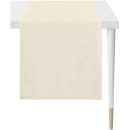 Tischl&auml;ufer Apelt "Apart, LOFT STYLE", beige (creme), B:48cm L:145cm, Polyester, Tischdecken, UNI-BASIC