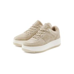ELBSAND Sneaker 'Schn&uuml;rschuh, Freizeitschuh, Halbschuh, Schn&uuml;rhalbschuh, Turnschuh' beige Gr. 37 f&uuml;r Damen. Mit Logopr&auml;gung