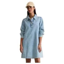 Marc O'Polo Jeanskleid MARC O'POLO DENIM "aus Rigid Denim", Damen, Gr. S, Normalgr&ouml;&szlig;en, light blau, Obermaterial: 100% Baumwolle, unifarben, weit kurz, Manschette, Kleider