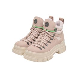Stiefel Buffalo "Buffalo ASPHA LACE UP HIKE - VEGAN NUBUCK/MESH", Damen, Gr. 36, rose, Polyurethan, unifarben, Schuhe Stiefel