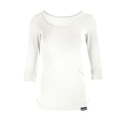 3/4-Arm-Shirt WINSHAPE "WS4", Damen, Gr. L, wei&szlig;, 90% Baumwolle, 10% Elasthan, Rundhals, Shirts 3/4-Arm-Shirt