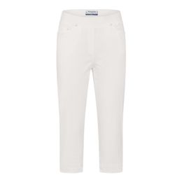5-Pocket-Jeans RAPHAELA BY Brax "Style PAMINA CAPRI", Damen, Gr. 40, Normalgr&ouml;&szlig;en, wei&szlig;, Denim/Jeans, 54% Baumwolle, 37% Lyocell, 6% Elastomultiester, 3% Elasthan, Jeans 5-Pocket-Jeans
