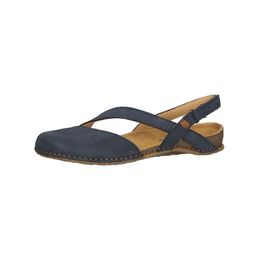 Riemchensandale El Naturalista "El Naturalista Sandalen Leder", Damen, Gr. 37, ozean, Leder, Schuhe Riemchensandale