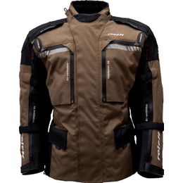 Motorradjacke Roleff "Enduro" Gr. 5XL, braun, Jacken, 5XL, Obermaterial: 100% Polyester, mit Protektoren, optimale Bel&uuml;ftung