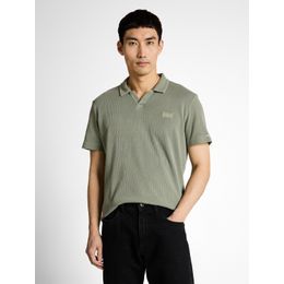 Poloshirt Tom Tailor, Herren, Gr. 3XL, grauish shadow olive, Single Jersey, Obermaterial: 60% Baumwolle, 40% Polyester, unifarben, regular fit normal, ohne Ausschnitt, Shirts, mit Logo Stickerei
