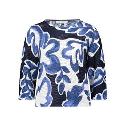 BETTY & CO Betty & Co - Rundhals-Pullover mit 3/4-Arm, weiss, Gr. 46 / L - Baumwolle