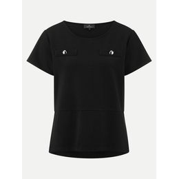 monari - Rundhals-Shirt, schwarz, Gr. 38 / S