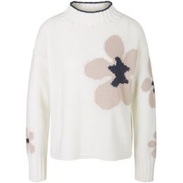 Peter Hahn - Pullover mit Stehbund, weiss, Gr. 38 / S - Baumwolle