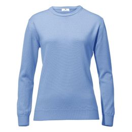 Peter Hahn - Pullover aus 100% Schurwolle-Pure Tasmanian Wool, blau, Gr. 42 / M - Schurwolle