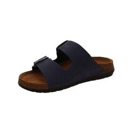 Pantolette Rohde "Rohde Pantoletten Nubukleder", Damen, Gr. 39, dunkelblau, Nubukleder, Schuhe Pantolette