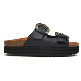 V.gan Vegane Pflaumenfu&szlig;bett Reptilien Sandalen