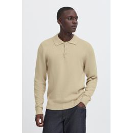 Strickpullover Blend "BHDeno", Herren, Gr. XXL, plaza taupe, Grobstrick, 50% Baumwolle, 50% Polyacryl, unifarben, Basic, normal normal, ohne Ausschnitt, Pullover Strickpullover, Stilvoller Strickpullover mit Polo-Kragen