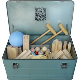X-Crate Outdoor Spielebox All-in-One Spieleset f&uuml;r Camping und Freizeit mit QR-Code Zugang - Spielsachen