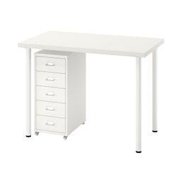 IKEA LINNMON/ADILS / HELMER Schreibtisch+Aufbewahrungskombi