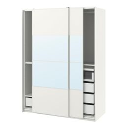 IKEA PAX / MEHAMN/AULI Kleiderschrank mit Schiebet&uuml;ren