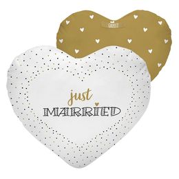 Pl&uuml;schkissen &raquo;Just Married&laquo;