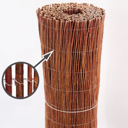 Aquagart Weidenmatte 30m x 90 cm I Sichtschutzmatte aus Weiden Nat&uuml;rlicher Sichtschutz f&uuml;r Garten