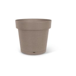 GARDEN ID Wasserauffangtopf - GARDEN ID Glamour - Taupe 40 cm - K&ouml;rnige Oberfl&auml;che - F&uuml;r drinnen und drau&szlig;en - Elegantes Design - Enth&auml;lt Holz.