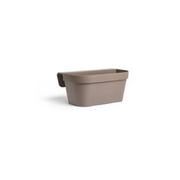 GARDEN ID Pflanzgef&auml;&szlig; mit Haken &ndash; GARDEN ID Stern &ndash; Taupe 50 x 21 cm &ndash; Einfache Befestigung &ndash; Wasserspeicher &ndash; recycelt und zu 100 % recycelbar