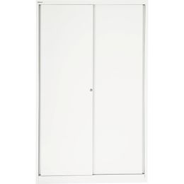 Bisley Schiebet&uuml;renschrank ECO, 4 Fachb&ouml;den, 5 Ordnerh&ouml;hen, verkehrswei&szlig;