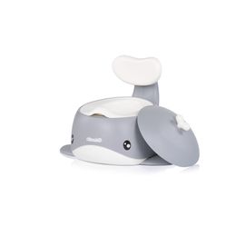 Chipolino T&ouml;pfchen Wal Innenbeh&auml;lter Toilettentrainer Deckel R&uuml;ckenlehne 15 kg grau