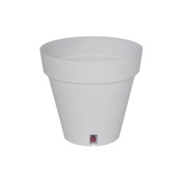 RIVIERA RIVIERA LOFT runder Blumenkasten &ndash; Kunststoff &ndash; Durchmesser 30 cm &ndash; Wei&szlig;