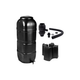 Nature Nature Wassersammelset &ndash; 100 Liter &ndash; S&auml;ulenform &ndash; UV-best&auml;ndig &ndash; Hergestellt in Europa &ndash; Schwarz