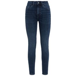 Gina Damen Skinny Jeans mit Used-Waschung