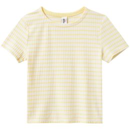 Yigga M&auml;dchen T-Shirt mit Rippstruktur