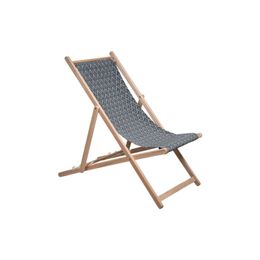 JARDIN PRIVE PRIVATER GARTEN - Liegestuhl mit Diamant-Jacquardmuster - abnehmbares Segeltuch.