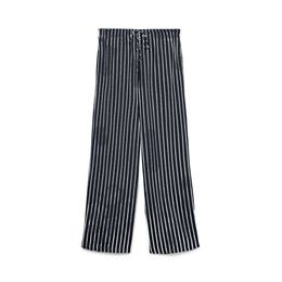 V&eacute;ro Moda Schlupfhose VERO MODA "VMROSIE MW WIDE PANT NOOS", Damen, Gr. L, L&auml;nge 32, sky captain stripes:wei&szlig; pinstripes, Web, Obermaterial: 85% Viskose, 15% Leinen, gestreift, oversize lang, Hosen Schlupfhose, Viskosemischung, oversize