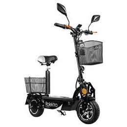 Sitzscooter Rolektro "Rolektro E-Joy 20 Lithium", schwarz, RollerB:64cm L:124cm, mit Stra&szlig;enzulassung, bis zu 45 km Reichweite, klappbar, B:64cm L:124cm