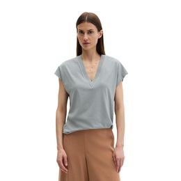 Marc O'Polo T-Shirt MARC O'POLO "mit TENCEL&trade; Modal", Damen, Gr. L, quiet sea, Obermaterial: 48% Modal, 48% Baumwolle, 4% Elasthan, unifarben, loose fit, Shirts T-Shirt