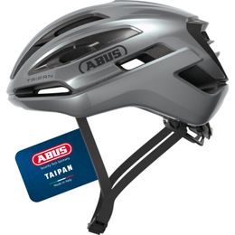 Fahrradhelm Abus "TAIPAN" Gr. S, grau (graphite silber), Helme, S Kopfumfang: 51cm - 55cm