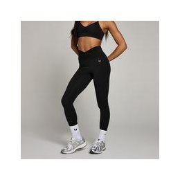 MP Damen TeMPo Leggings mit geraffter Vorderseite &ndash; Schwarz - S