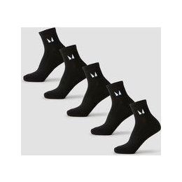 Myprotein MP Unisex Kn&ouml;chelsocken (5er-Pack) - Schwarz - UK 2-5