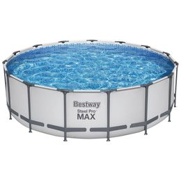 Bestway Pool, Blau, Grau, Metall, Kunststoff, Mosaik, 122 cm, Freizeit, Pools und Wasserspa&szlig;, Pools, Aufstellpools