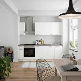 Nobilia K&uuml;chenblock Touch Low m. Ger&auml;ten Wei&szlig;