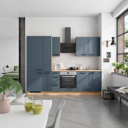 Nobilia K&uuml;chenblock Easytouch High m. Ger&auml;ten Dunkelblau
