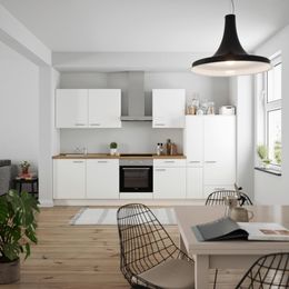 Nobilia K&uuml;chenblock Touch Low m. Ger&auml;ten Wei&szlig;