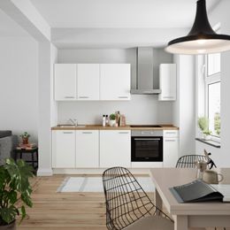 Nobilia K&uuml;chenblock Touch Low m. Ger&auml;ten Wei&szlig;