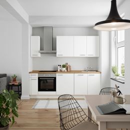 Nobilia K&uuml;chenblock Touch Low m. Ger&auml;ten Wei&szlig;