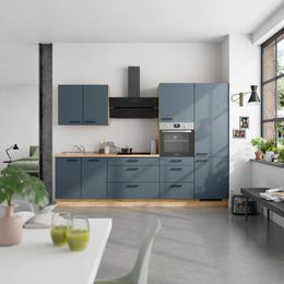 Nobilia K&uuml;chenblock Easytouch High m. Ger&auml;ten Dunkelblau