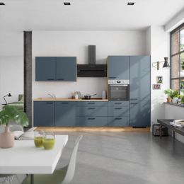 Nobilia K&uuml;chenblock Easytouch High m. Ger&auml;ten Dunkelblau
