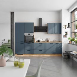 Nobilia K&uuml;chenblock Easytouch High m. Ger&auml;ten Dunkelblau