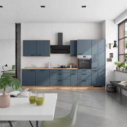 Nobilia K&uuml;chenblock Easytouch High m. Ger&auml;ten Dunkelblau