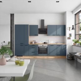 Nobilia K&uuml;chenblock Easytouch High m. Ger&auml;ten Dunkelblau