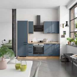 Nobilia K&uuml;chenblock Easytouch High m. Ger&auml;ten Dunkelblau