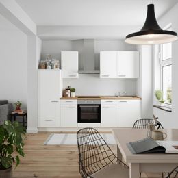 Nobilia K&uuml;chenblock Touch Low m. Ger&auml;ten Wei&szlig;